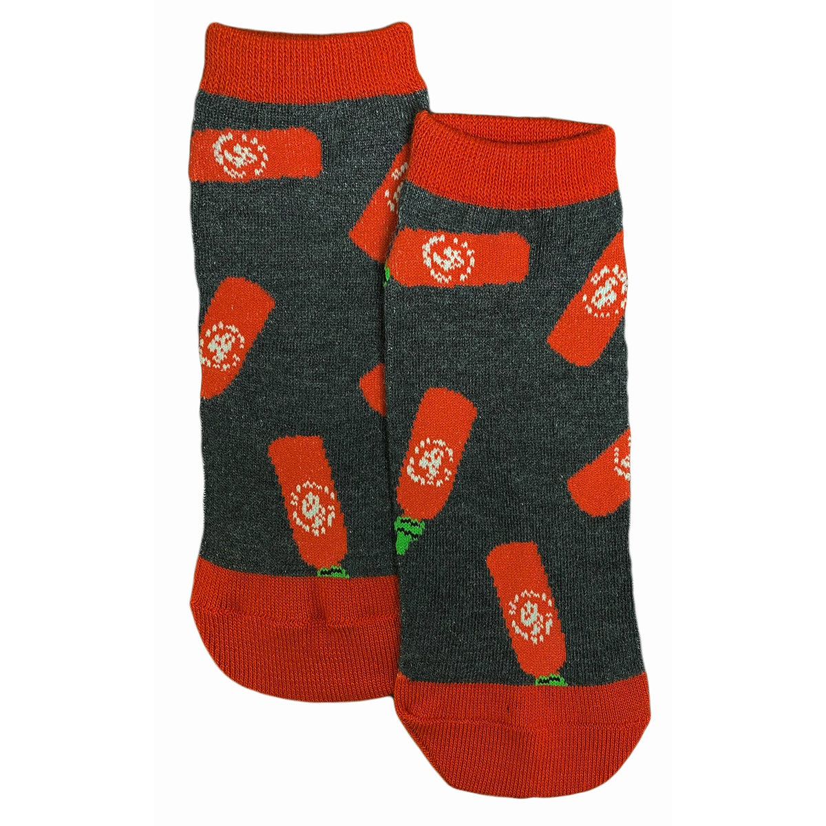 Sriracha Tossed Bottle Ankle Socks – Socky Sock